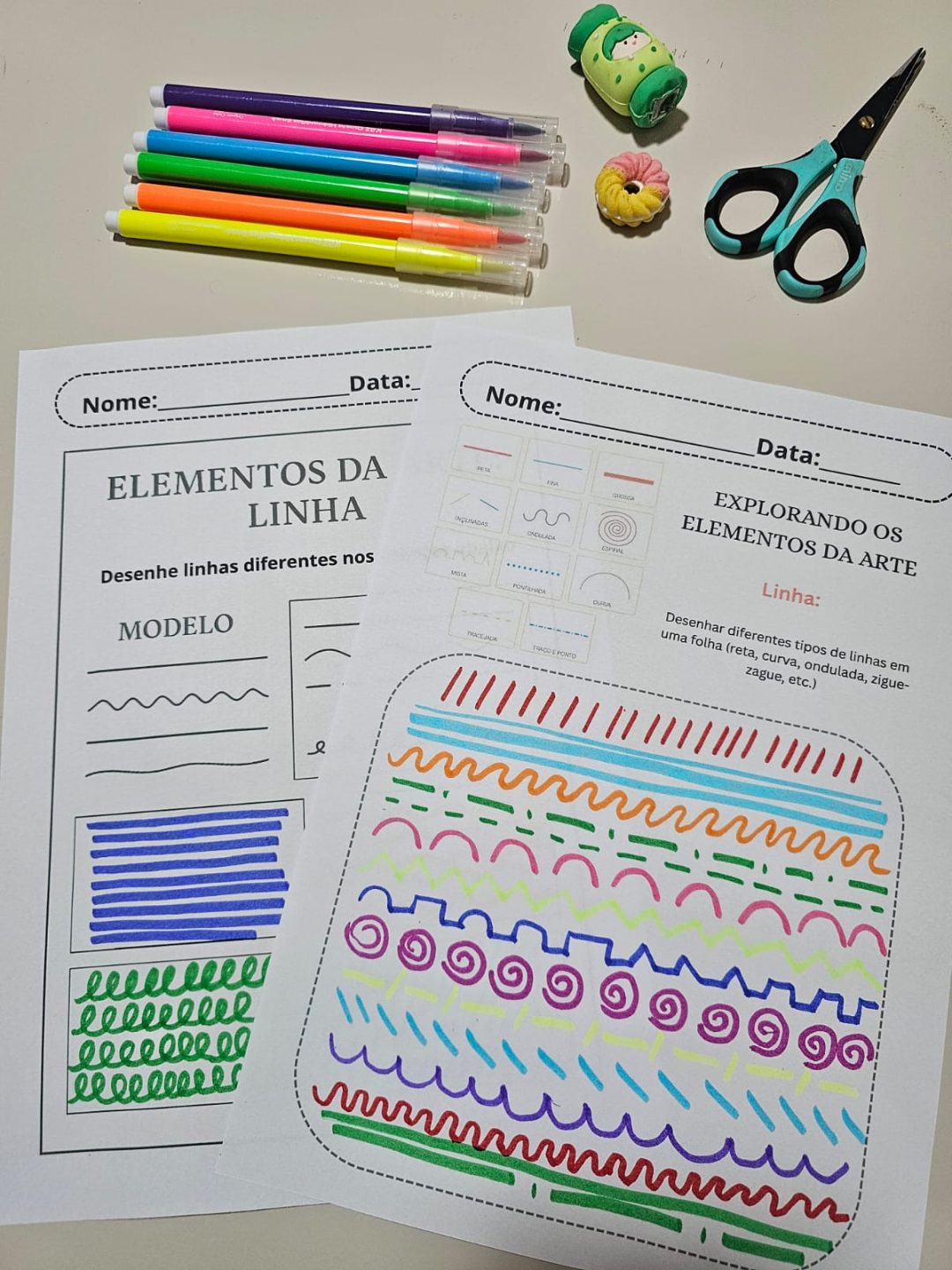 Elementos da Arte de forma simples, lúdica e visual: texturas, cores ...