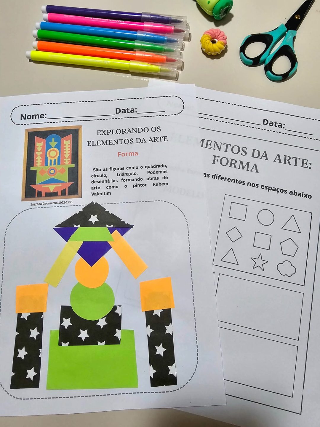 Elementos da Arte de forma simples, lúdica e visual: texturas, cores ...